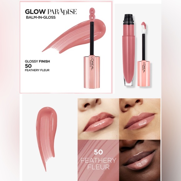L'Oreal | Makeup | Loral Glow Paradise Lip Balmin Gloss Nude Pink 525 | Poshmark